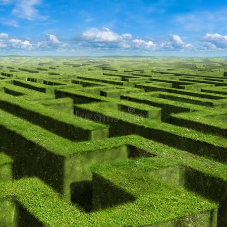 Labyrinth stock photo. Image of endlessness, ecology, space - 9803018
