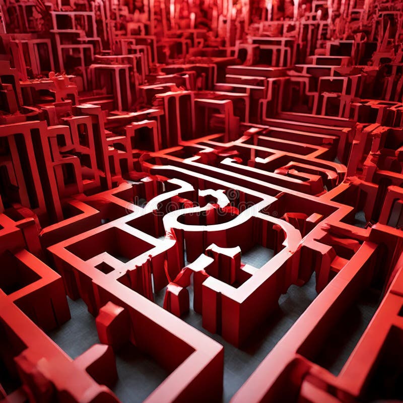 Labyrinth Architectural Installation Temporary or Permanent Str Stock ...