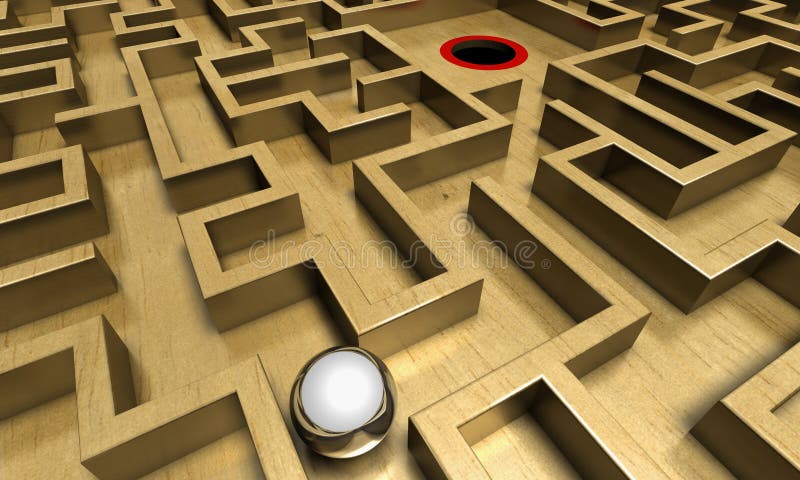 Labyrinth stock illustration. Illustration of perspective - 22804603