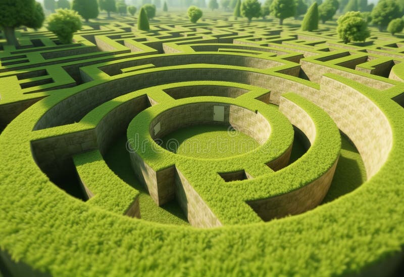 Labyrinth CGI Computergenerated Imagery Used To Create Digital R Stock ...