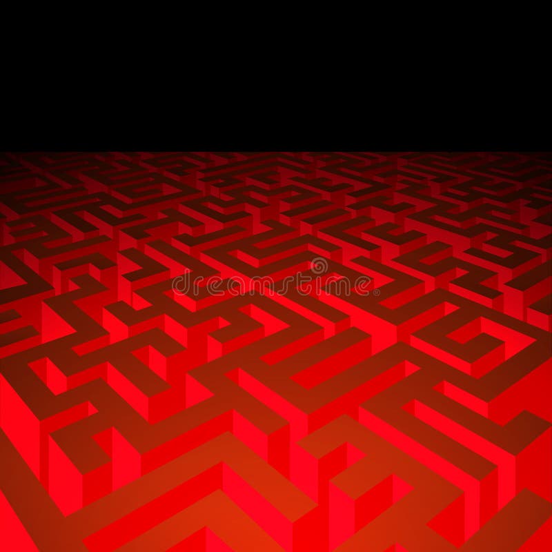 Labyrinth corridors stock vector. Illustration of inspiration - 57890510