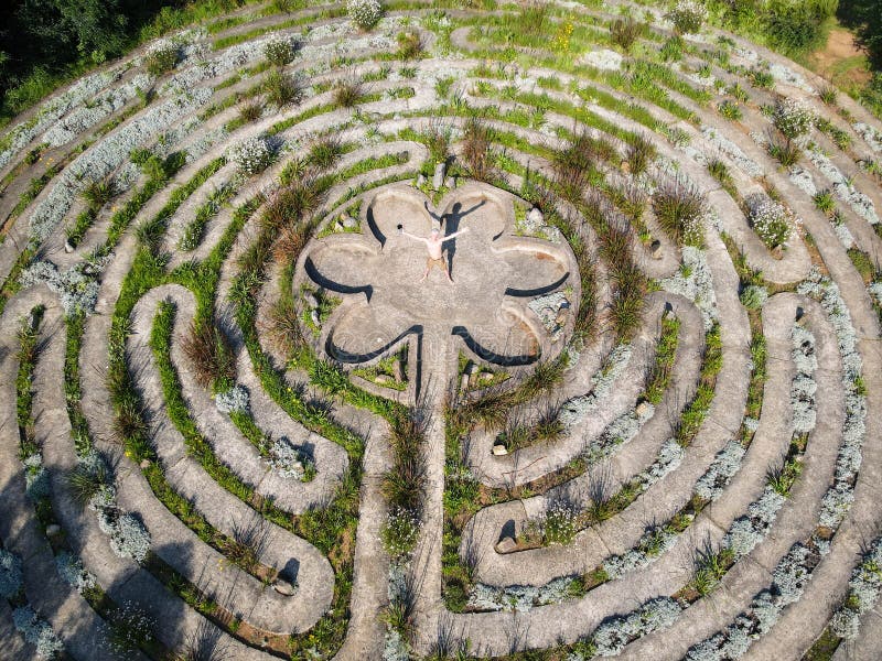 Labyrinth on the Countryside of Hogsback on South Africa Stock Image ...