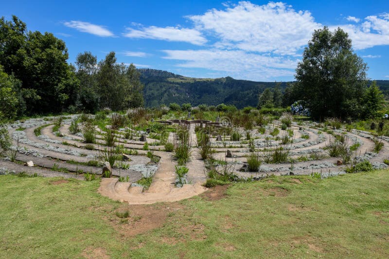 Labyrinth on the Countryside of Hogsback, South Africa Stock Photo ...