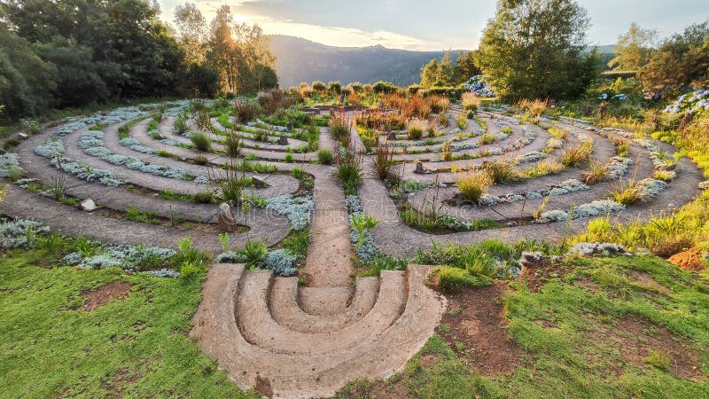 Labyrinth on the Countryside of Hogsback, South Africa Stock Photo ...