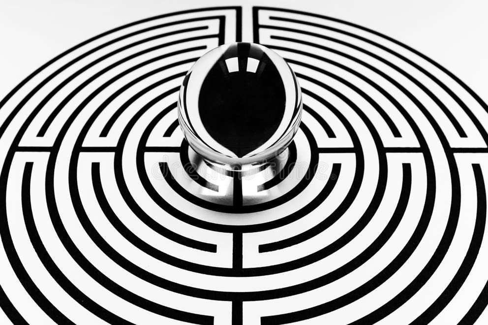 Labyrinth stock image. Image of labyrinth, bowl, future - 36752331
