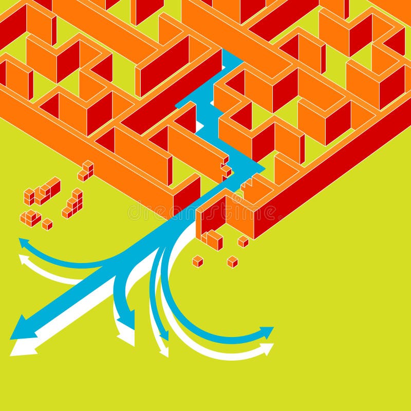 Labyrinth design vector stock vector. Illustration of creative - 9704080