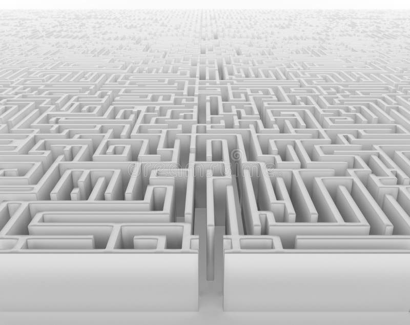 Labyrinth stock illustration. Illustration of help, goal - 27608182