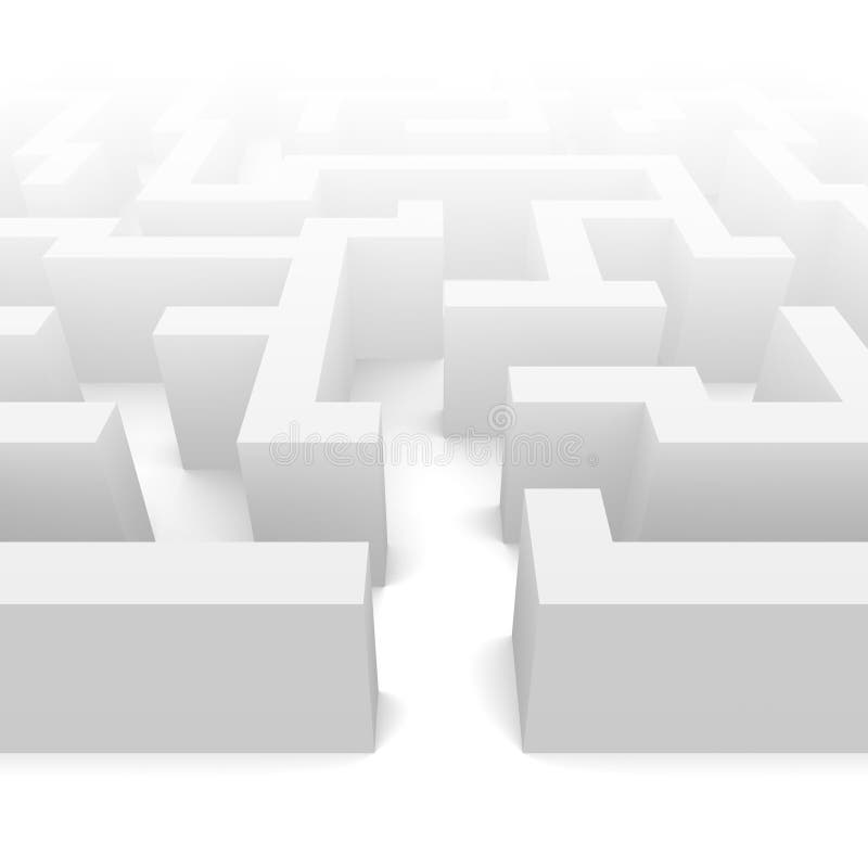 White Blank Maze Stock Illustrations – 503 White Blank Maze Stock ...