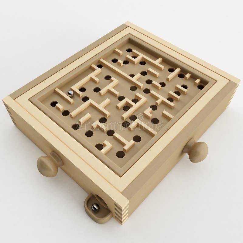 Labyrinth Game stock illustration. Illustration of sphere - 13043702