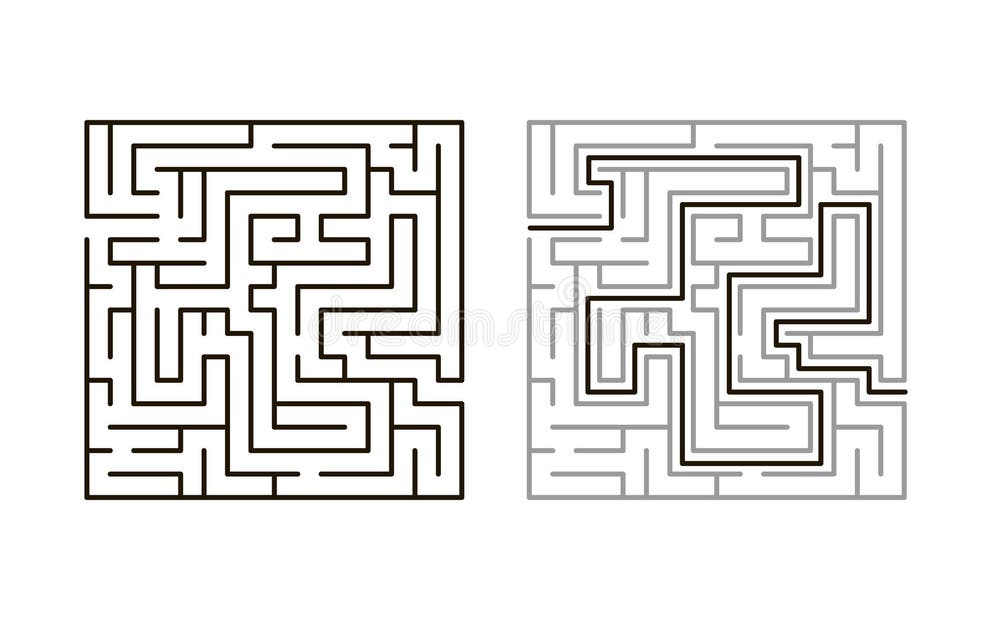 Labyrinth Game, Logic Challenge To Navigate Its Twisting Paths. Kids ...