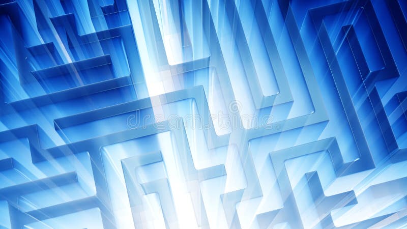 Labyrinth Maze Structure Confusing Way To the Exit. Breaking the ... Labyrinth Maze Structure Confusing Way To the Exit. Breaking the ...
