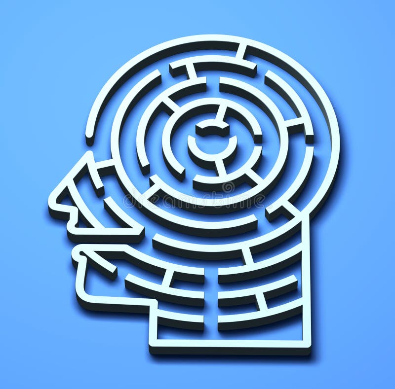 Labyrinth head vector stock vector. Illustration of accuracy - 12119719