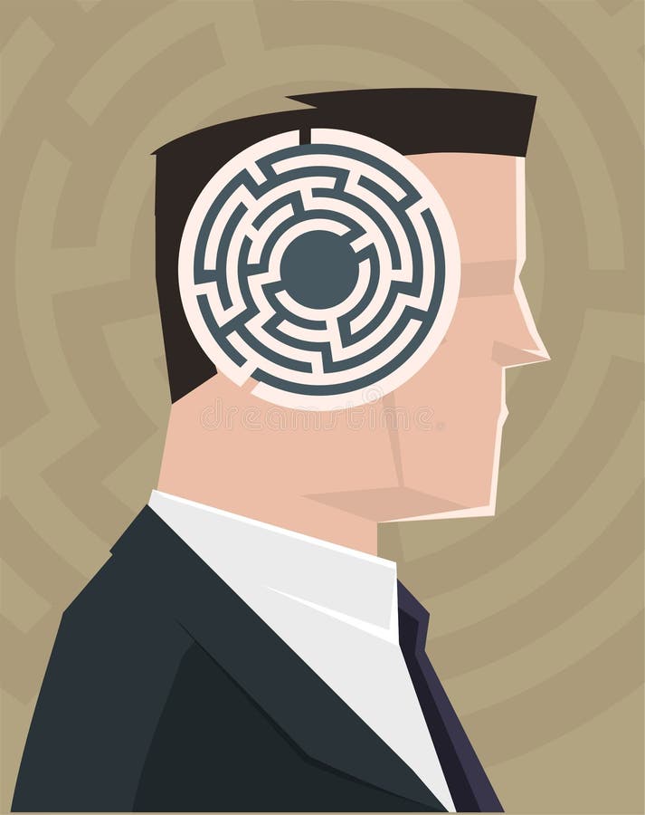 Labyrinth head vector stock vector. Illustration of accuracy - 12119719