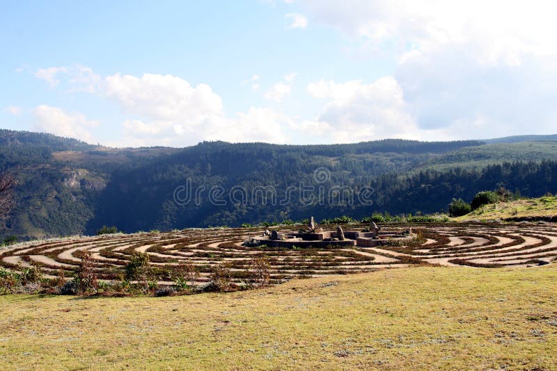 Labyrinth, Hogsback, South Africa Stock Photo - Image of searching ...