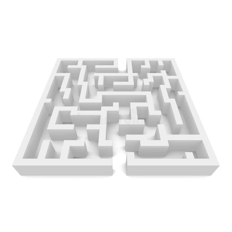 White Blank Maze Stock Illustrations – 433 White Blank Maze Stock ...