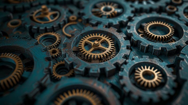 A Labyrinth of Interconnected Gears, Illustrating the Complexity of ... A Labyrinth of Interconnected Gears, Illustrating the Complexity of ...