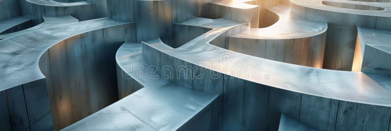 A Labyrinth of Intersecting Pathways Hinting at Secrets and Hidden ...