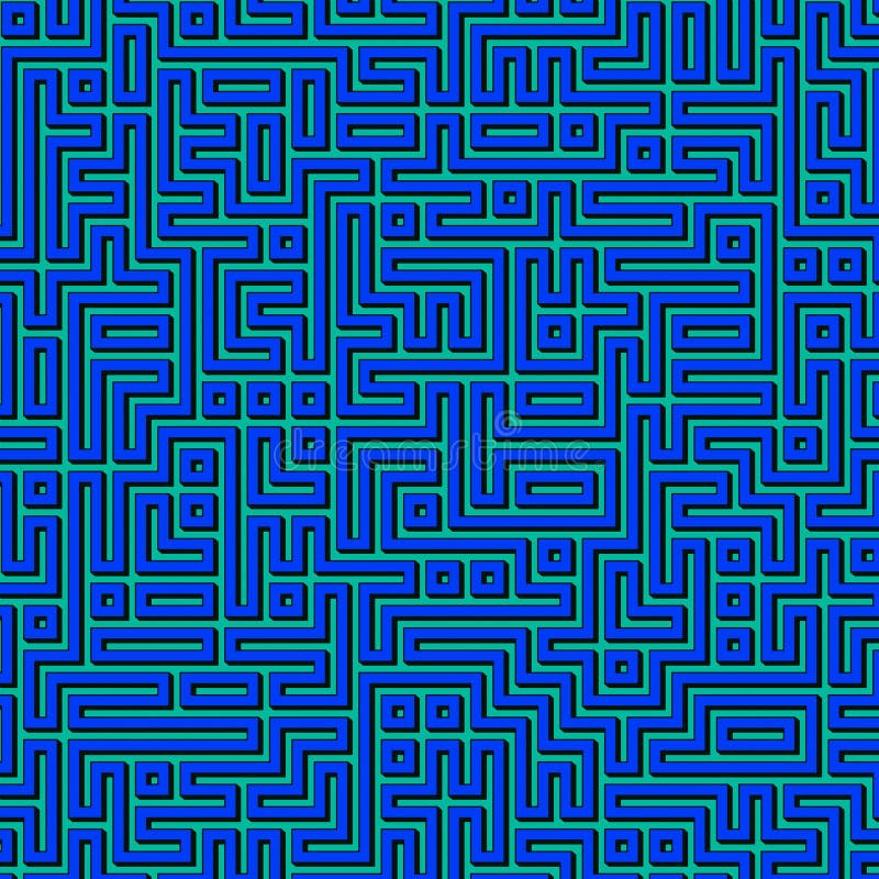 Labyrinth maze background stock illustration. Illustration of design ...