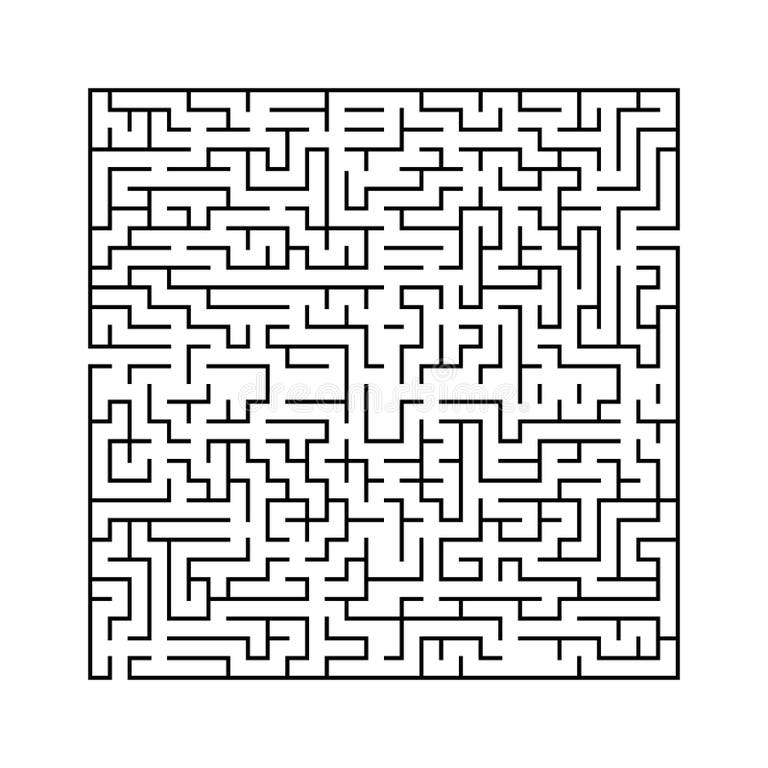 Simple Maze Rectangle Stock Illustrations – 489 Simple Maze Rectangle ...