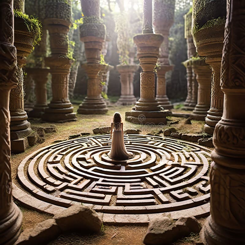 Labyrinth Meditations Stock Illustrations – 5 Labyrinth Meditations ...