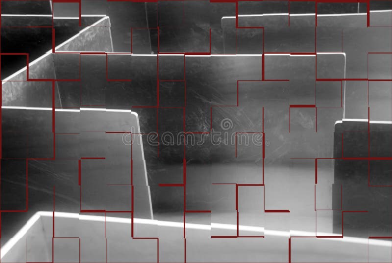 Labyrinth of Metal stock illustration. Illustration of concepts - 132563357