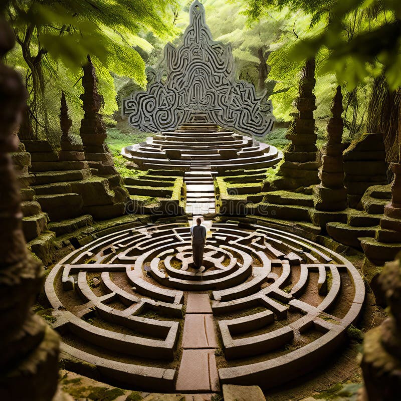 Labyrinth Meditations Guided Practices Using Labyrinth Walkingf Stock ...