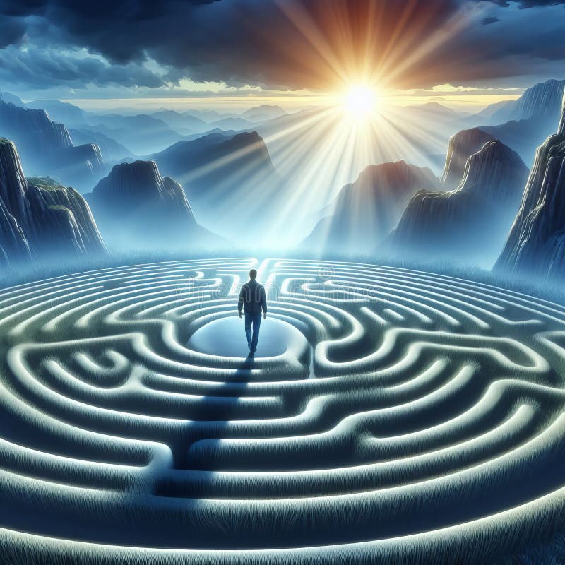 154 116. Labyrinth Mindfulness Practice Group - Regular Gathern Stock ...