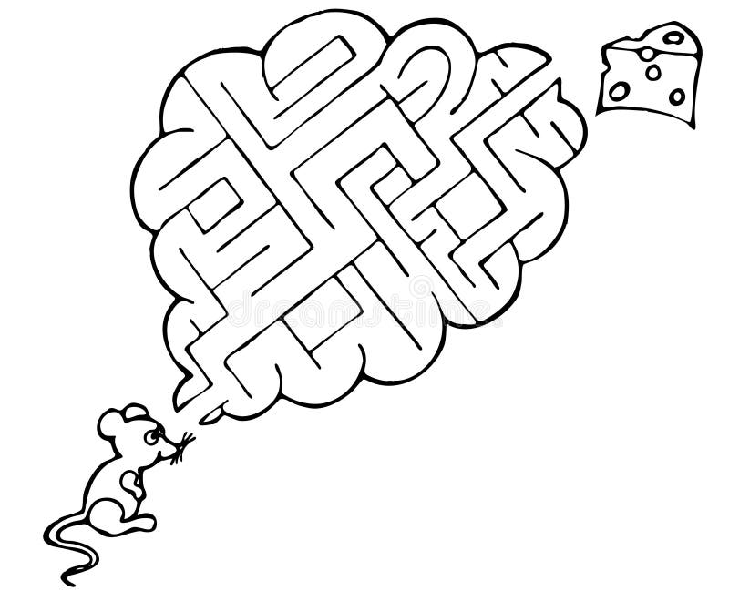 Education Maze or Labyrinth Game for Preschool Children. Puzzle ...