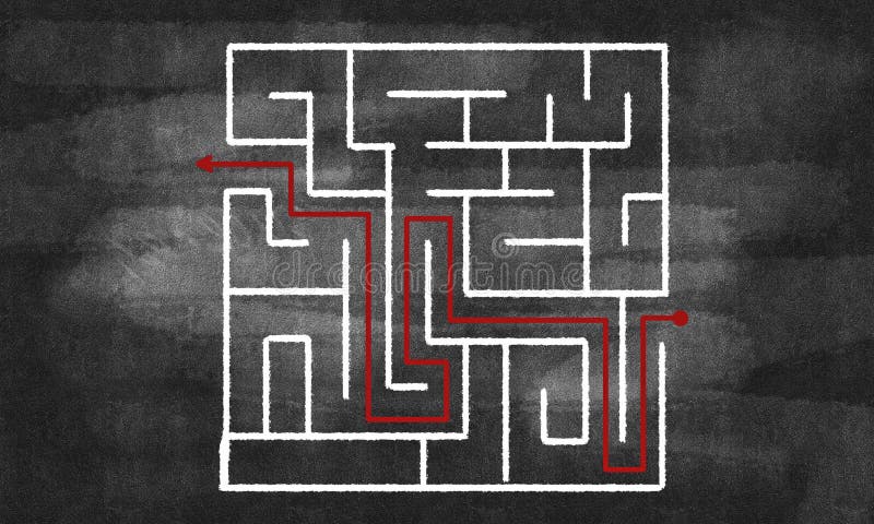 Labyrinth pattern - Stock Image - Everypixel