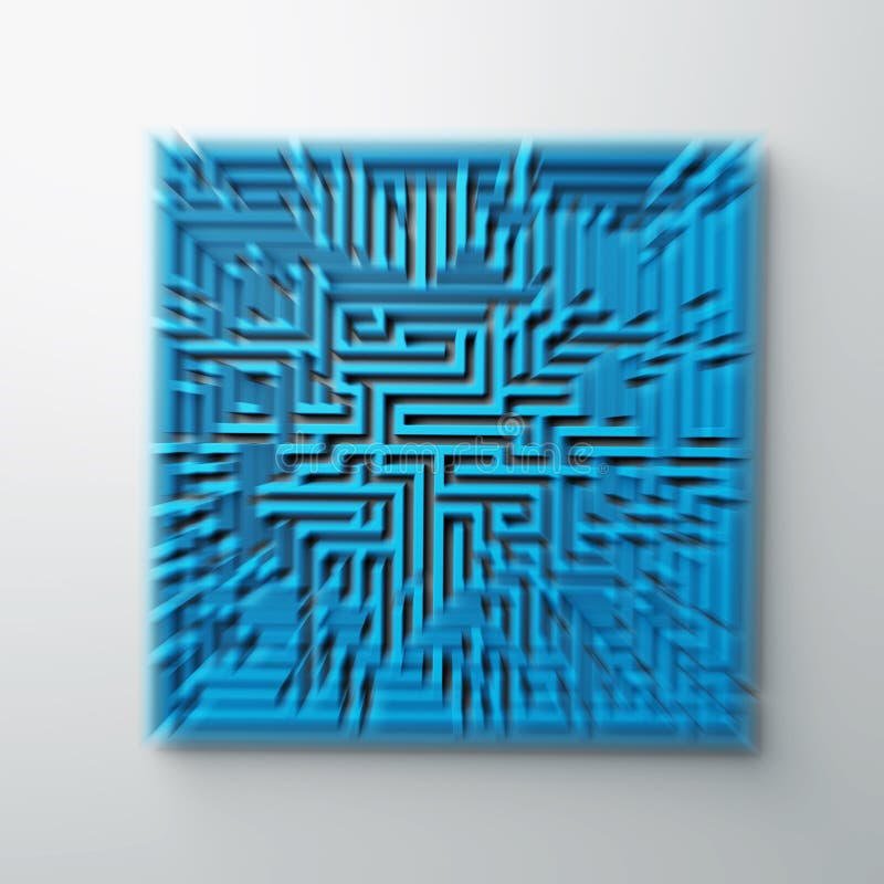Labyrinth stock illustration. Illustration of chance - 30627961