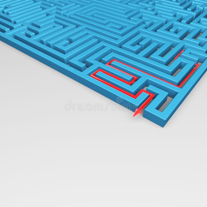 Labyrinth stock illustration. Illustration of maze, problem - 30627953