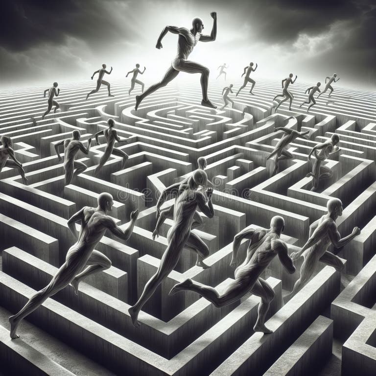 166 121. Labyrinth Runner Athlete Training - Specialized Progra Stock ...