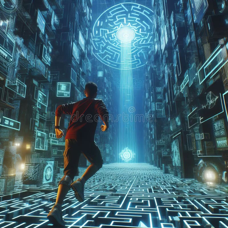 52 87. Labyrinth Runner Simulator - Virtual or Physical Experie Stock ...