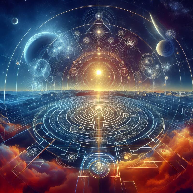 111 106. Labyrinth Sacred Geometry Study - Examination of Sybol Stock ...