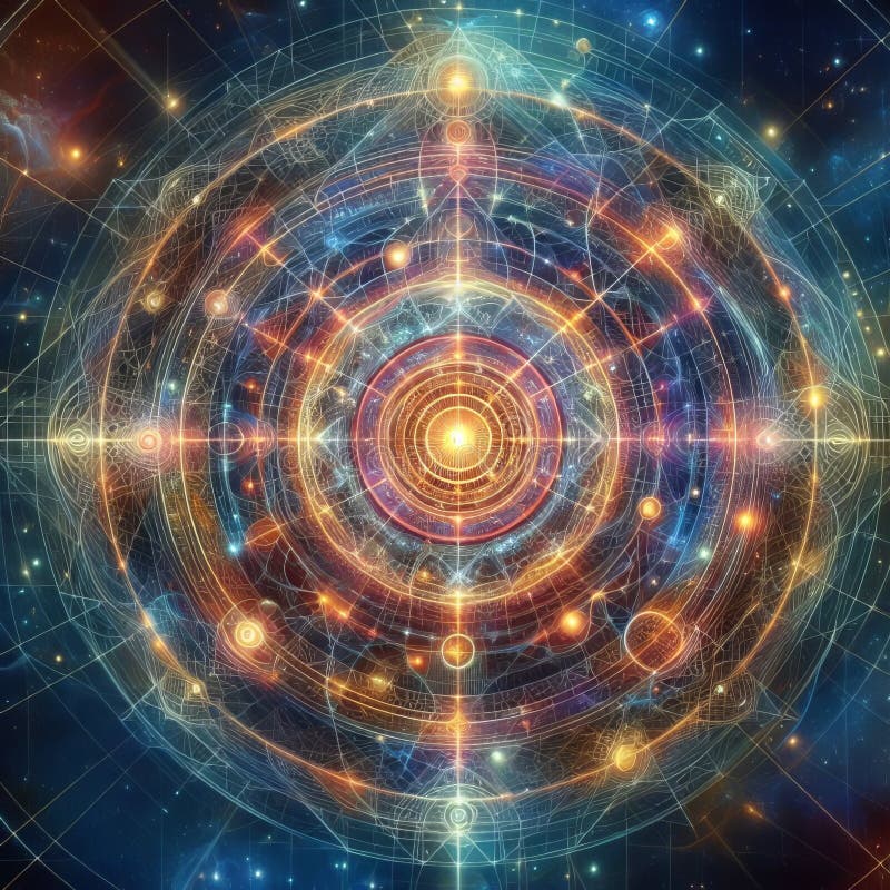 48 141. Labyrinth Sacred Geometry Study Group - Learni Stock Image ...