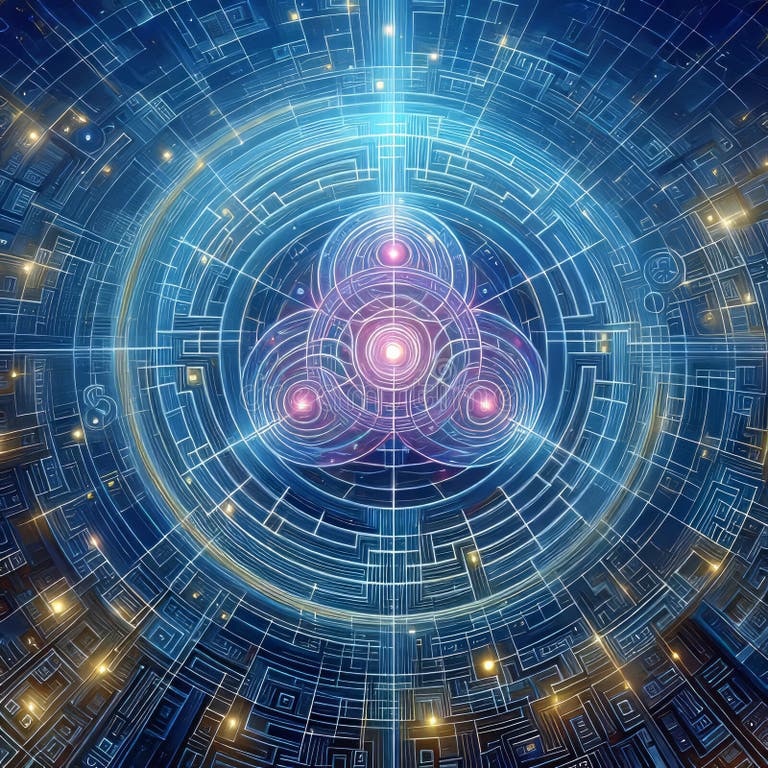 54 141. Labyrinth Sacred Geometry Study Group - Learni Stock Image ...