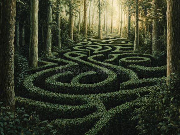 The Labyrinth of Trees, a Journey through the Unseen Stock Image ...
