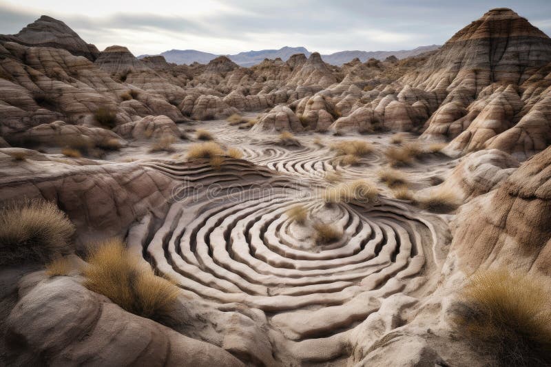 Labyrinth of Twisting and Turning Natural Rock Formations Stock ...