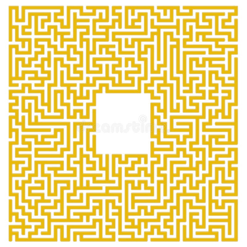Labyrinth stock vector. Illustration of confusion, challenge - 60862403