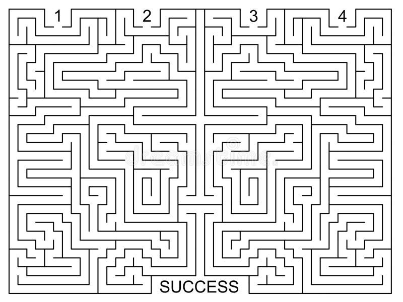 Labyrinthe illustration stock. Illustration du construction - 2461109
