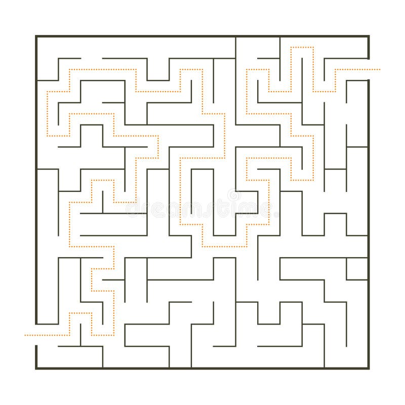 Labyrinthe simple illustration de vecteur. Illustration du simple ...