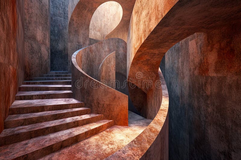 Labyrinthine Network of Winding Paths and Corridors Unfolds, Leading ...