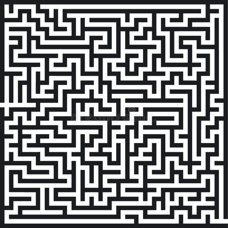 Labyrinth stock abbildung. Illustration von hilfe, eingeben - 5708537