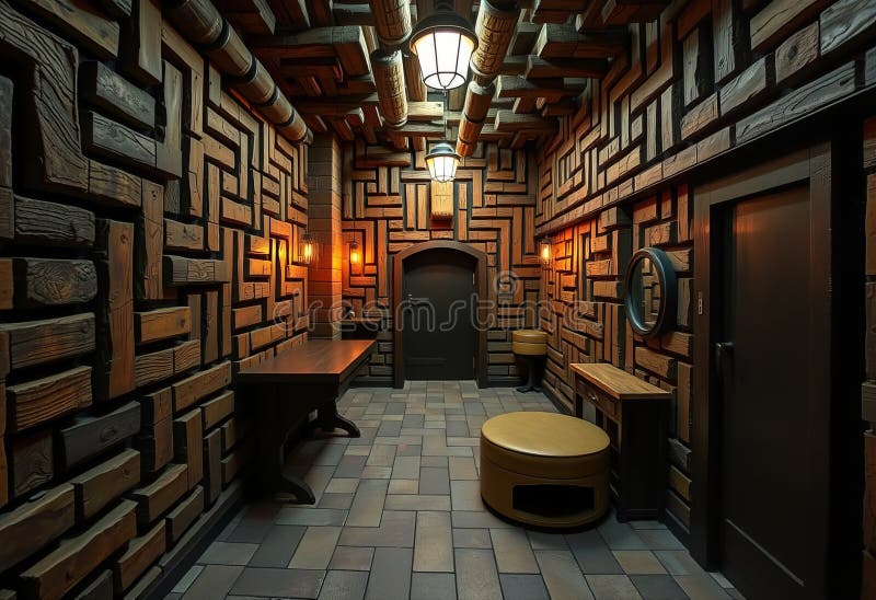 Labyrinthlike Rooms Stock Illustrations – 2 Labyrinthlike Rooms Stock ...