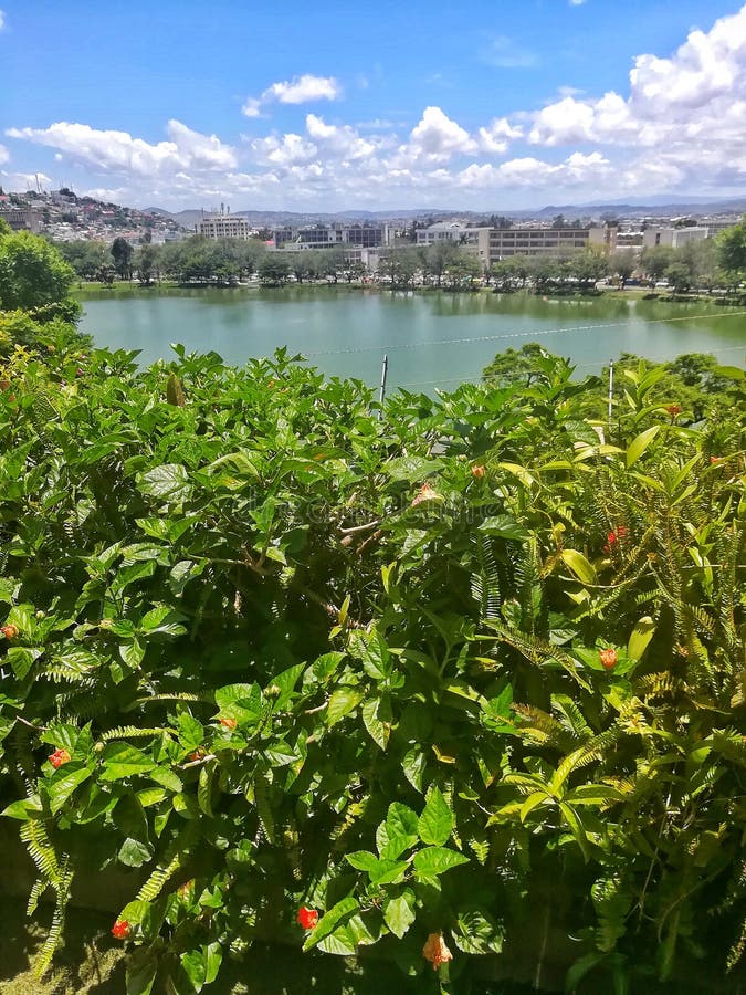 Lac Anosy à Antananarivo, Madagascar Photo stock - Image du afrique ...