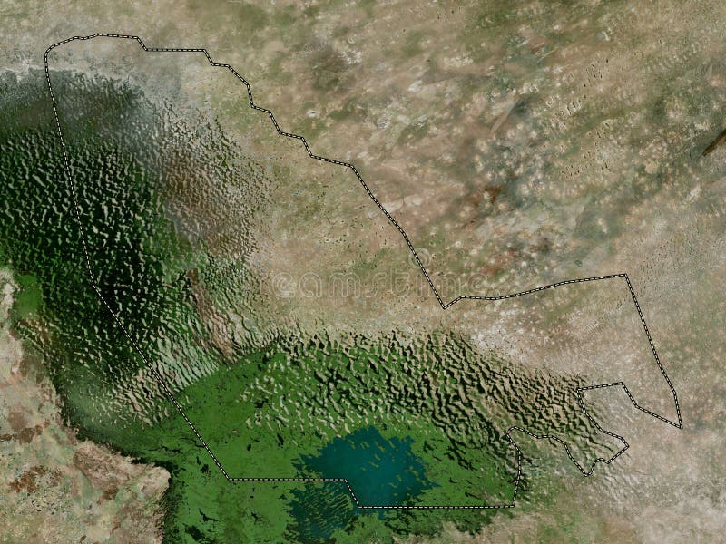 Lac, Chad. High-res Satellite. No Legend Stock Illustration ...