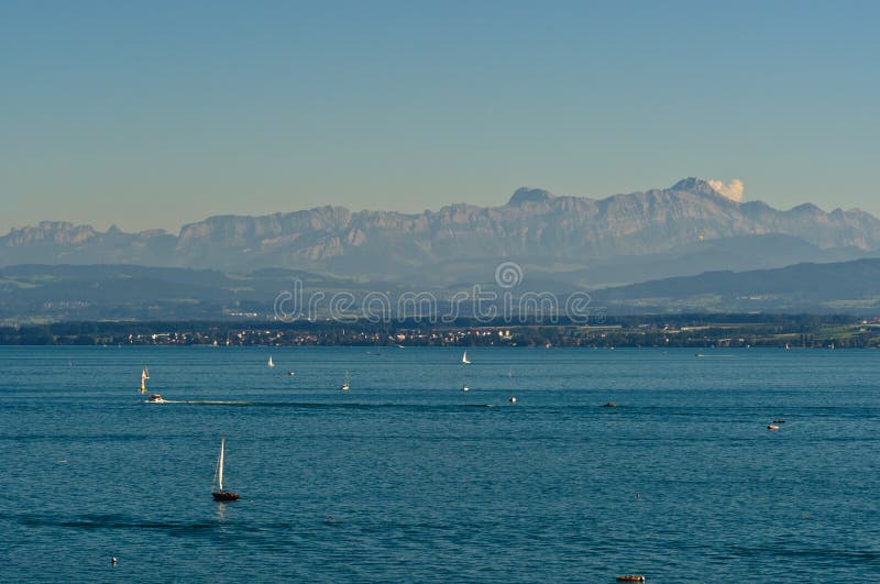 Constance, Le Lac De Constance (Bodensee) Image stock - Image du bleu ...