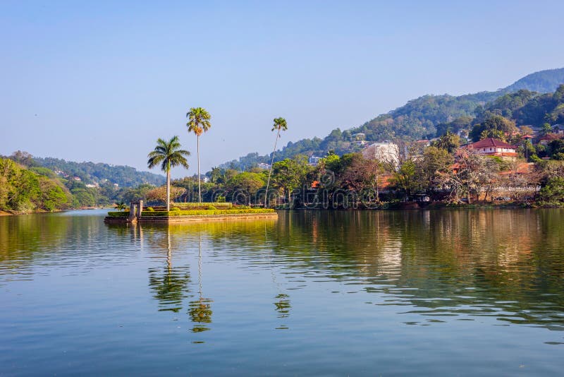 Lac Kandy, Sri Lanka image stock. Image du monde, asie - 11286441