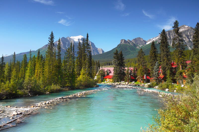 Lac Louise Banff Alberta Canada Photo éditorial - Image du canadien ...