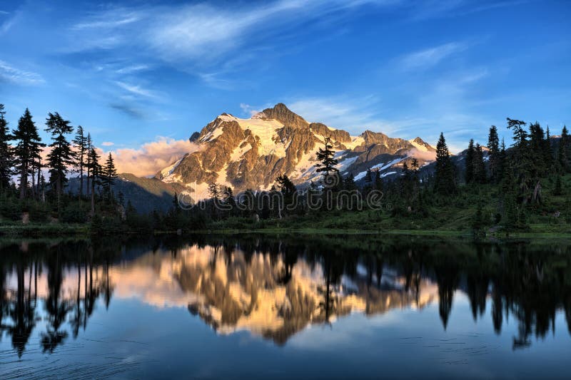 Lac picture photo stock. Image du support, scénique - 154998232